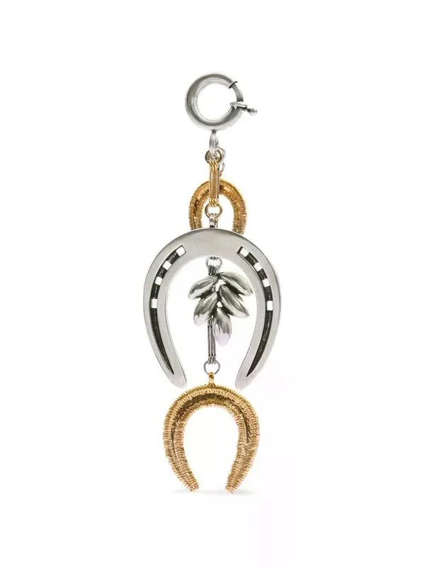 Isabel Marant Étoile Byrne Two-tone Horseshoe-detail Keyring - Silver