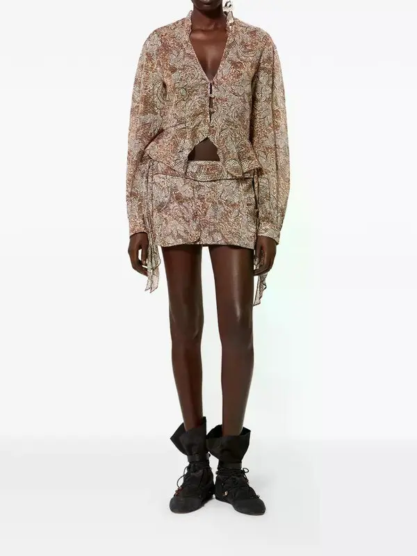 Isabel Marant Étoile Celeny Floral-pattern Blouse - Neutrals