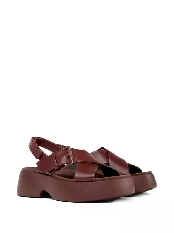 Camper Tasha Buckled Platform Sandals