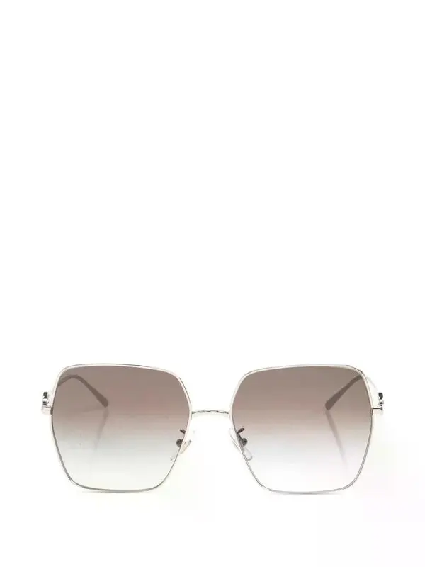 Tory Burch Miller Square Frame Sunglasses - Silver