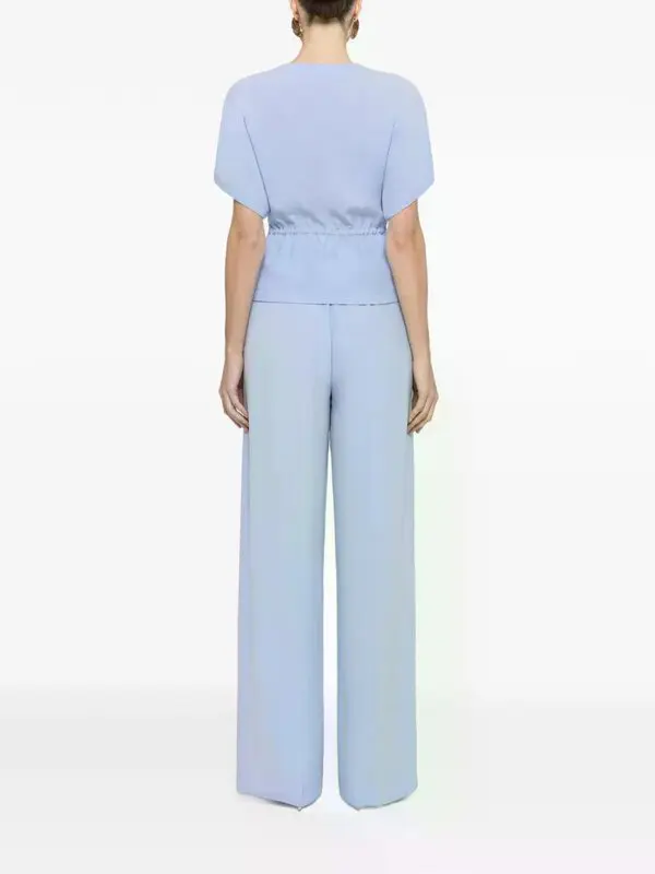 NISSA High-waisted Crepe Trousers
