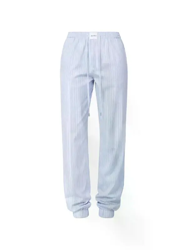 Attico Striped Drawstring Trousers - Blue