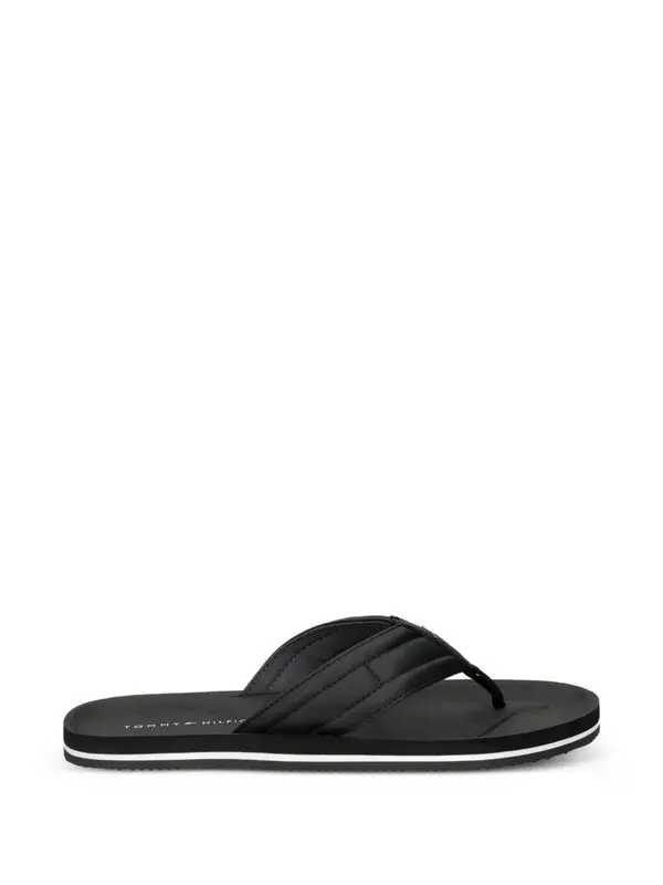 Tommy Hilfiger Padded Flip Flops - Black