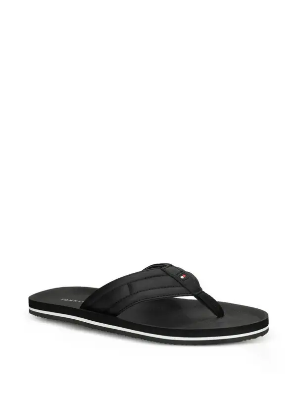 Tommy Hilfiger Padded Flip Flops - Black