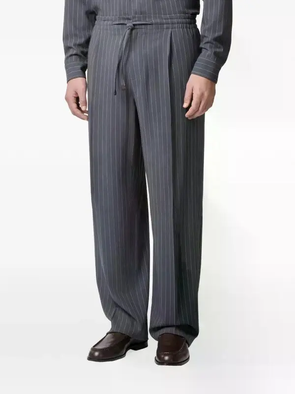 TOD'S Pinstriped Drawstring Trousers