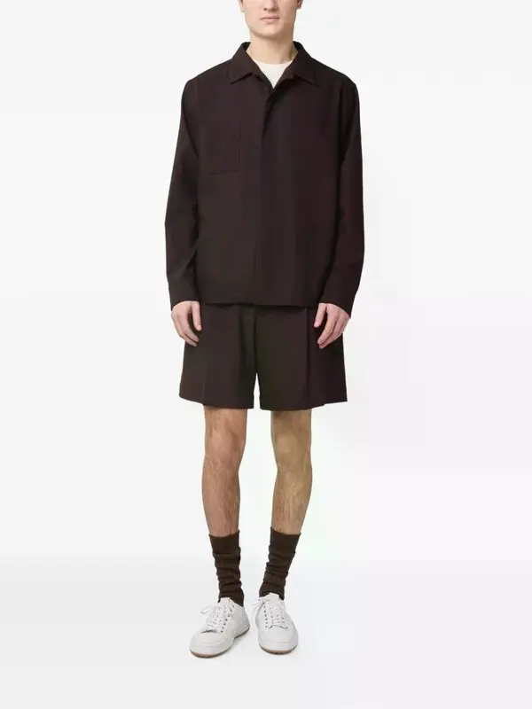 TOD'S Front-pocket Tailored Shirt - Brown