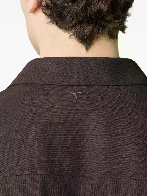 TOD'S Front-pocket Tailored Shirt - Brown