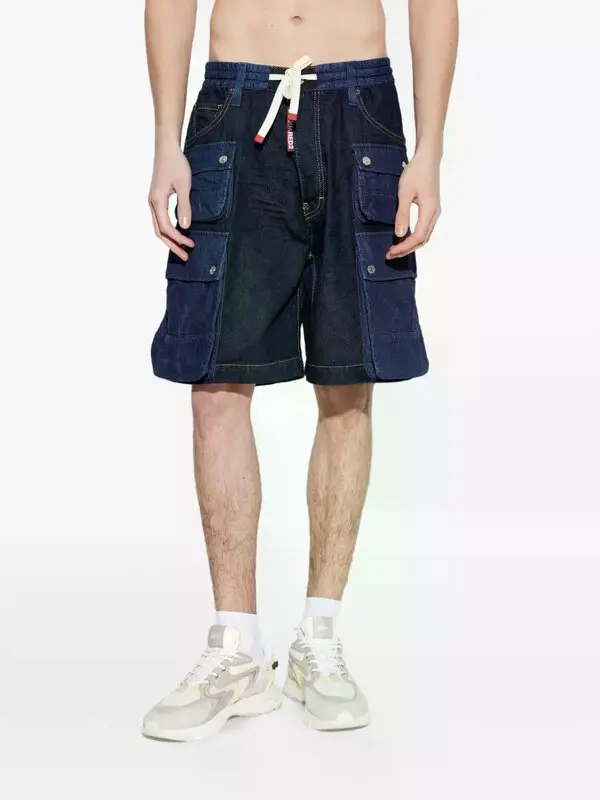 Dsquared2 Dark Wash Cargo Shorts