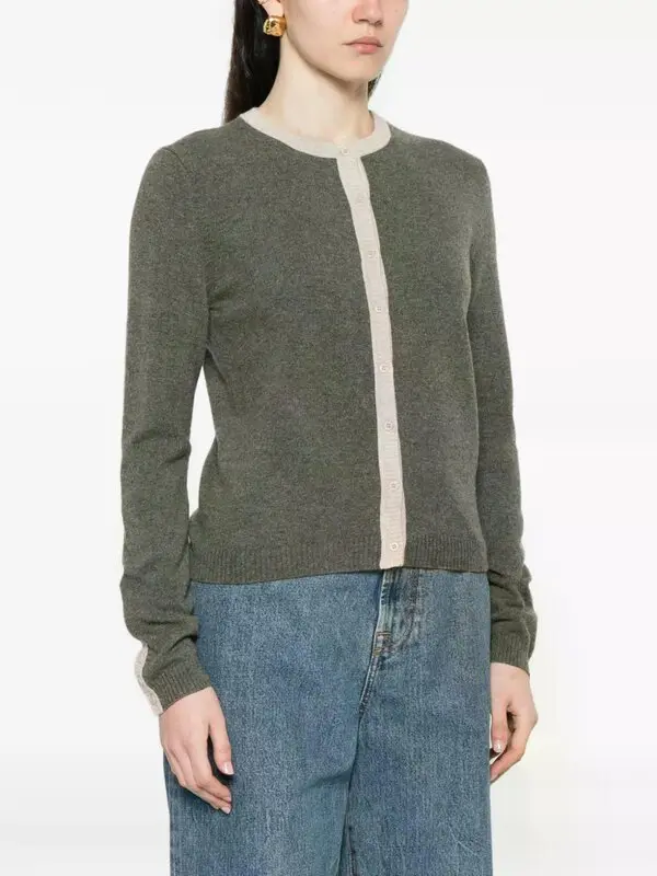 Eric Bompard Round Neck Buttoned Cardigan