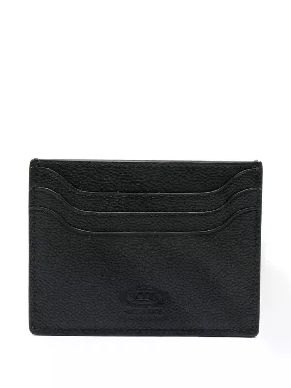 TOD'S Logo-plaque Card Holder - Black
