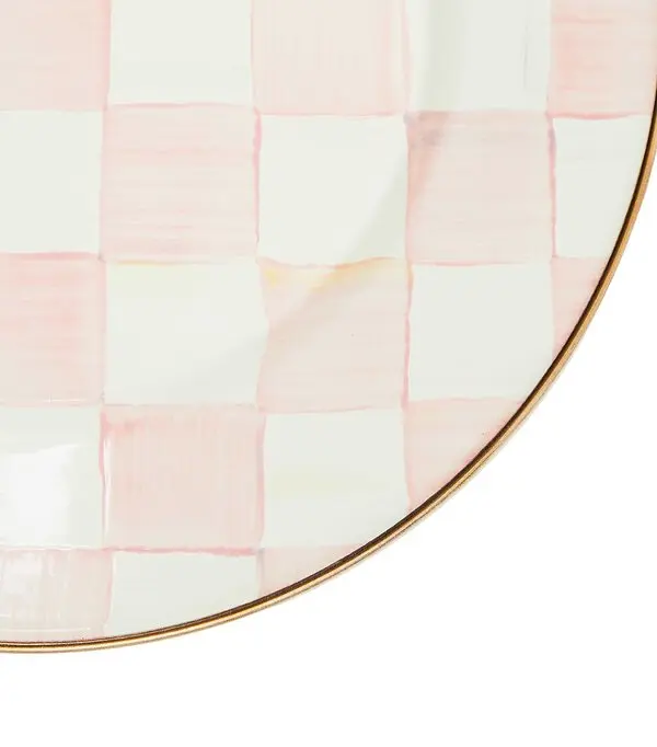 MACKENZIE-CHILDS Rosy Check Dinner Plate