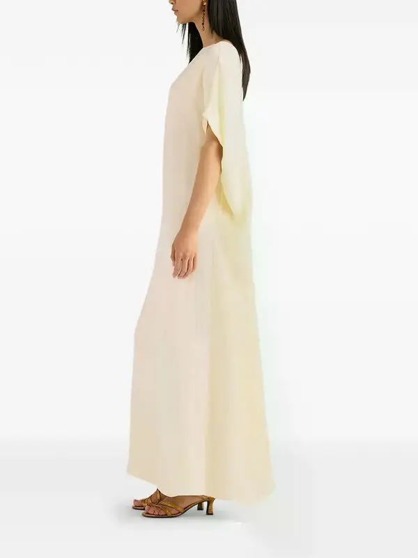 Momoni Sakari Cape-sleeves Maxi Dress