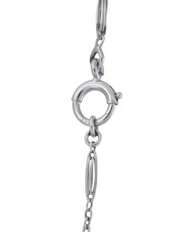 LB EXCLUSIVE 14k White Gold Diamond And Aquamarine Pendant