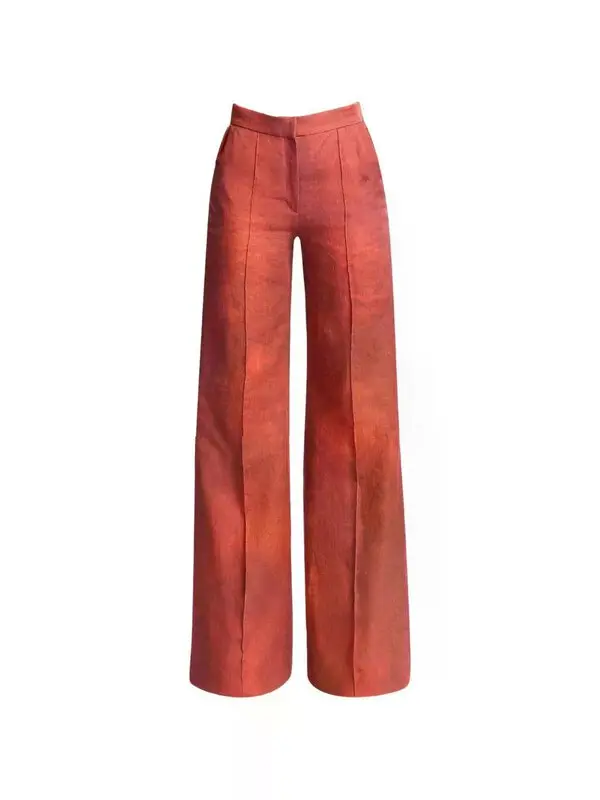Elie Saab Printed Wide-leg Trousers - Red