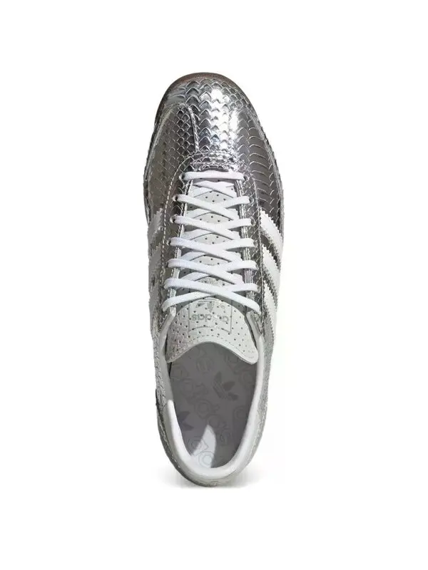 Adidas Sl 72 Og Snakeskin-effect Trainers - Silver