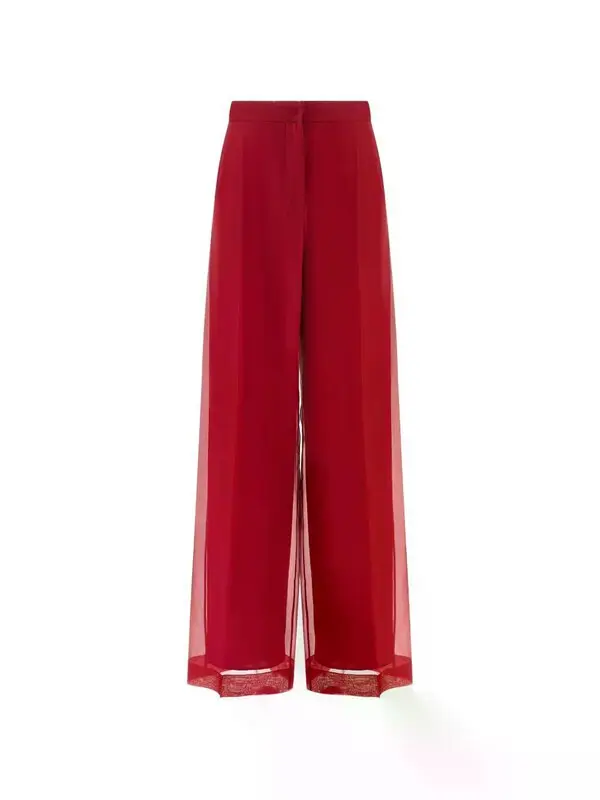 Max Mara Silk Wide Leg Trousers