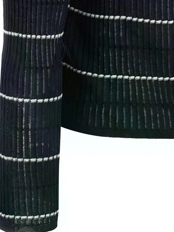 Max Mara Pedone Ribbed Striped Sweater - Blue