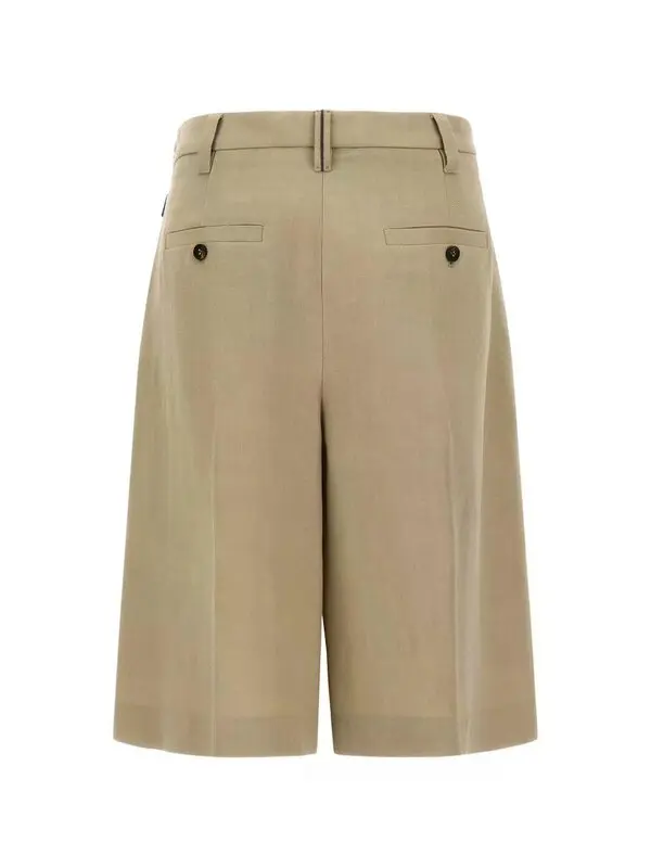 Brunello Cucinelli Belt-loop Pleated Shorts - Neutrals