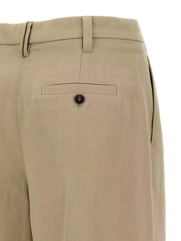 Brunello Cucinelli Belt-loop Pleated Shorts - Neutrals