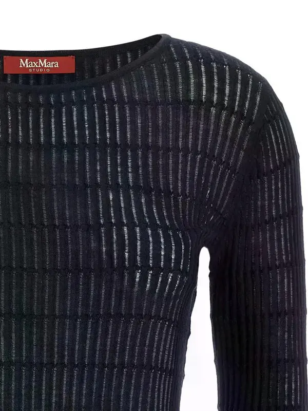 Max Mara Ribbed Boat Neck Sweater