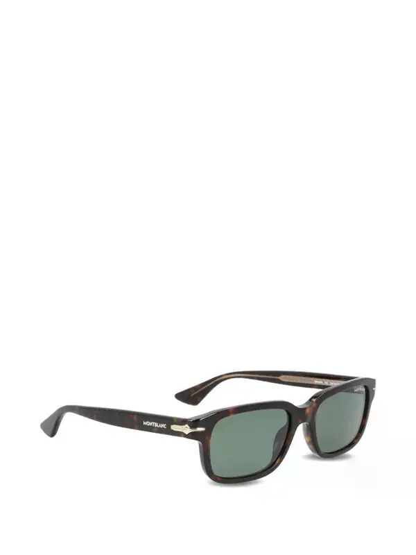 Montblanc Rectangle-frame Sunglasses - Brown