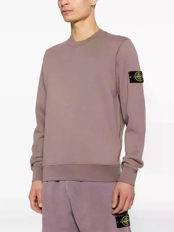 Stone Island Logo-patch Sweatshirt - Pink