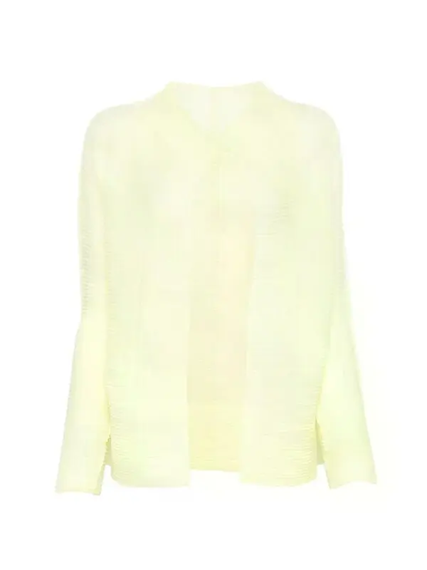 Issey Miyake Open-front Long-sleeve Jacket