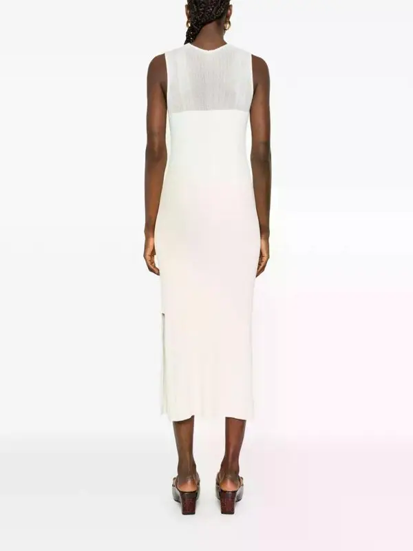 Eric Bompard Ribbed Knit Midi Dress