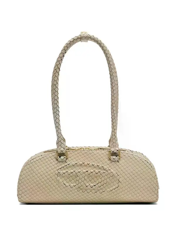 DIESEL® Dome Embossed-logo Shoulder Bag - Neutrals