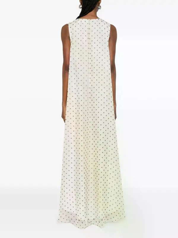 P.a.r.o.s.h Ruffled Polka-dot Maxi Dress