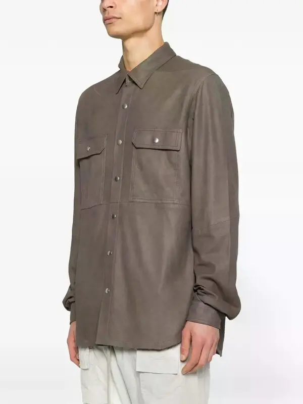 Rick Owens Patch-pocket Jacket - Brown