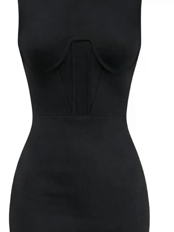 NENSI DOJAKA Gwyneth Turtleneck Maxi Dress - Black