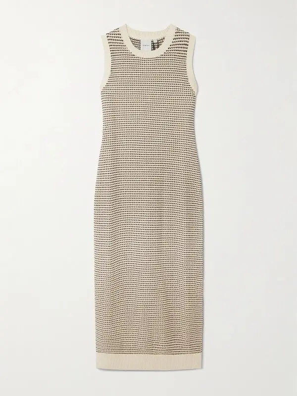 Varley Sadia Cotton Midi Dress - Brown