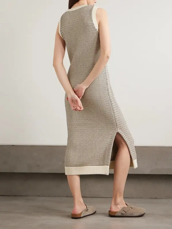 Varley Sadia Cotton Midi Dress - Brown