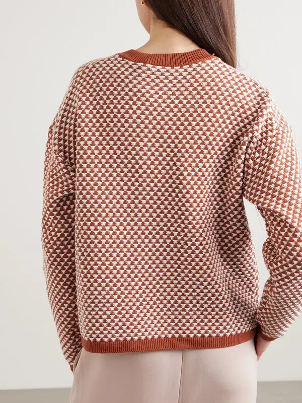 Varley Elmwick Jacquard-knit Cotton Cardigan