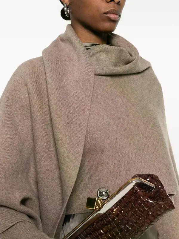 Magda Butrym Draped Wool Poncho