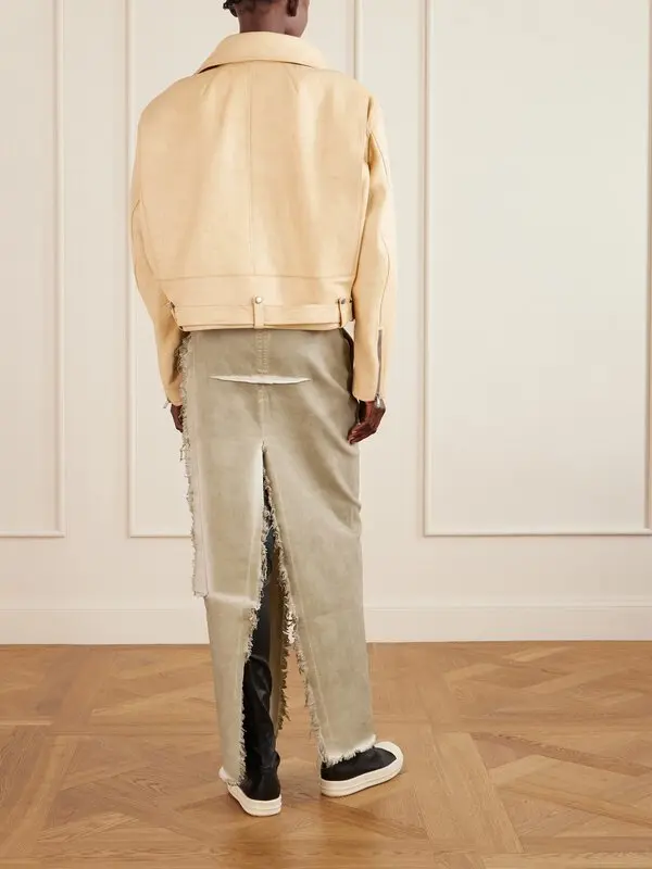 Rick Owens Leather Biker Jacket - Multi