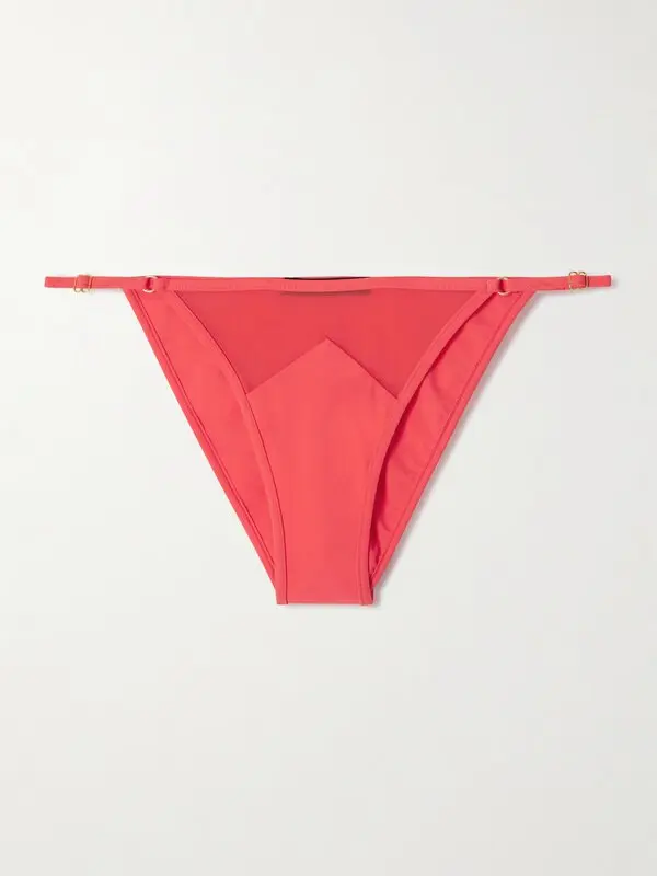 Kiki De Montparnasse Peep Show Mesh-trimmed Bikini Brief - Orange