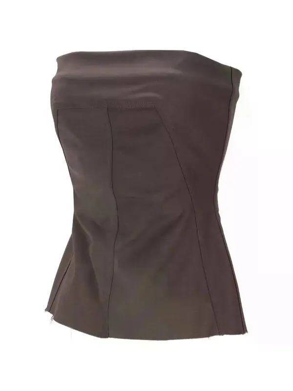 Rick Owens Concordians Bustier Top - Brown