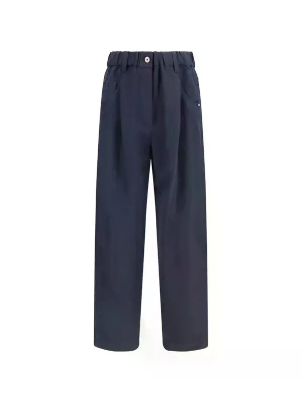 Brunello Cucinelli Elasticated Waist Trousers - Blue
