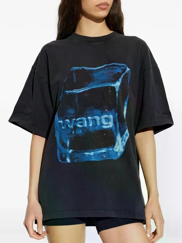 Alexander Wang Crystal Graphic Tee