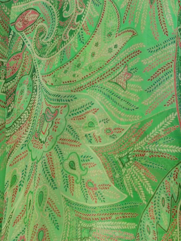 Etro Paisley Print Frill Trim Shirt