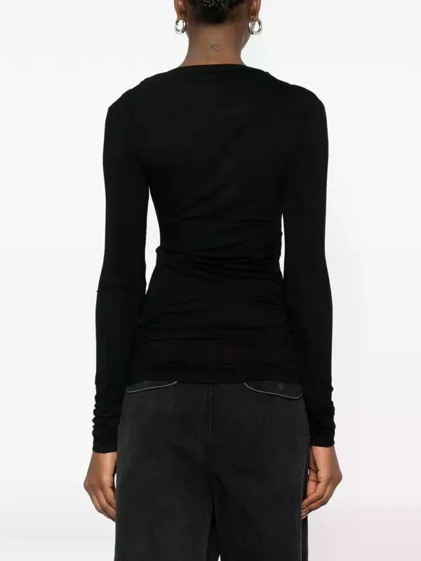 ENTIRE STUDIOS Draped Long-sleeve Top