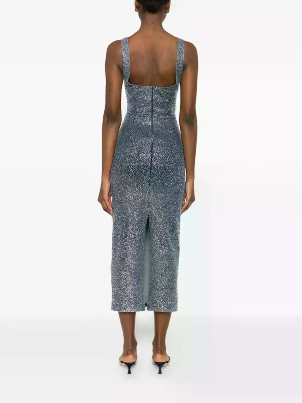 TWENTY FOURHAITCH Square-neck Midi Dress