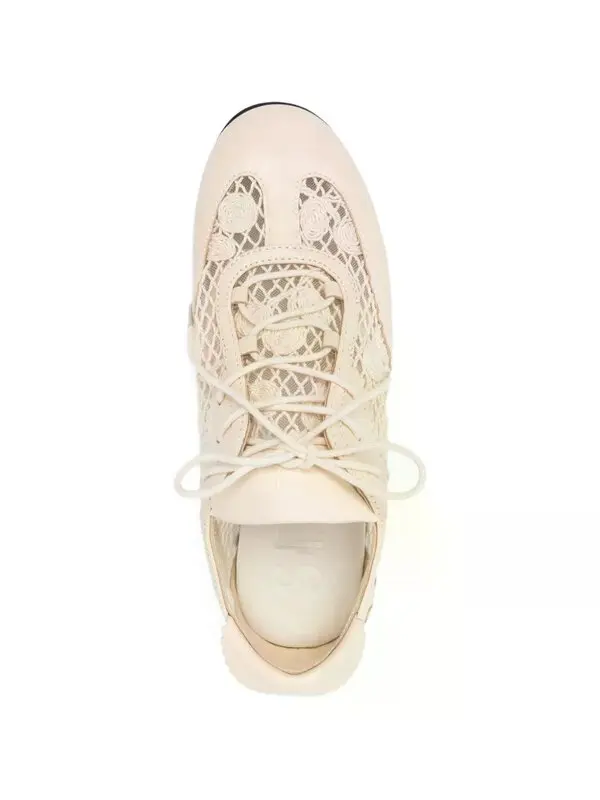 Stine Goya Lace Detail Sneakers - Neutrals