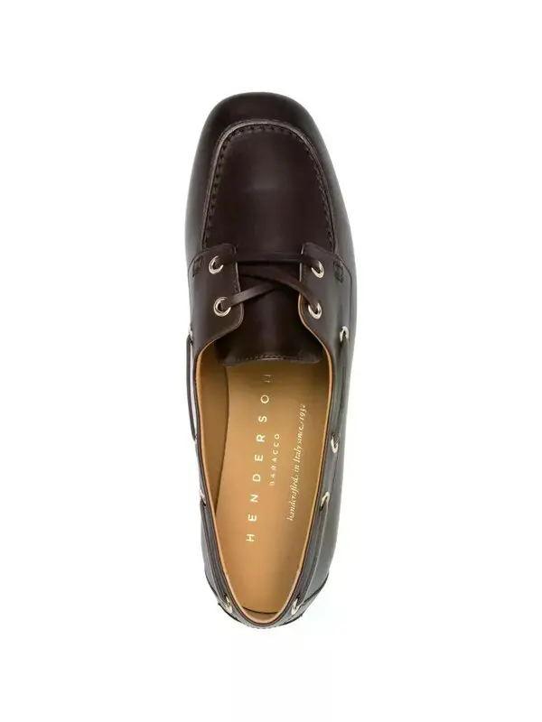 HENDERSON BARACCO Paola Eyelet Boat Shoes