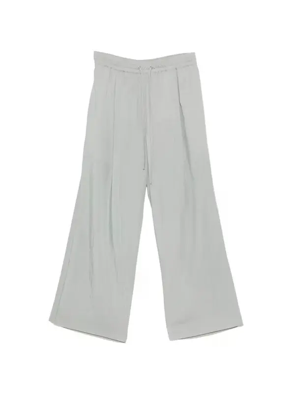 SYSTEM Drawstring Wide Leg Trousers - Grey