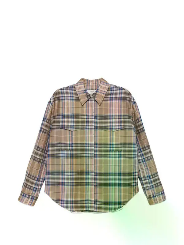 SYSTEM Checked Pocket Shirt - Neutrals