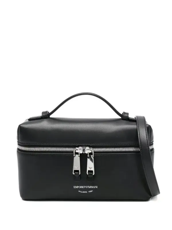 Emporio Armani Zip-around Tote Bag - Black