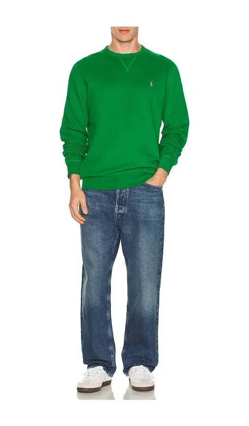 Polo Ralph Lauren Long Sleeve Rl Fleece Crewneck Sweatshirt - Green